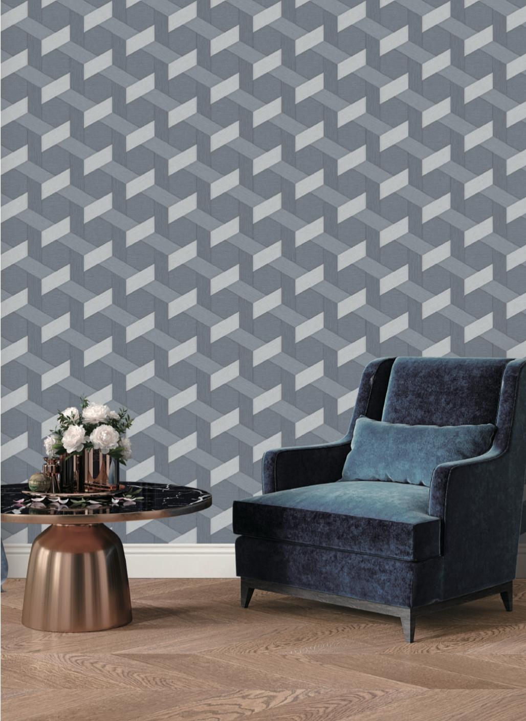 Box Pattern Wallpaper - wallpaperfixingdubai.com